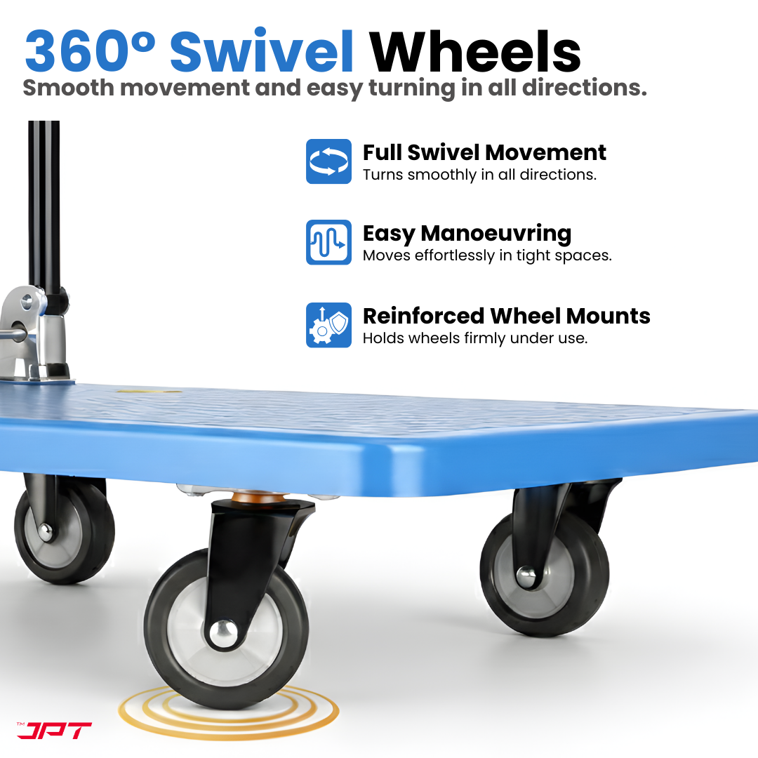 Buy JPT Heavy Duty Foldable Hand Trolley 600KG Load Capacity